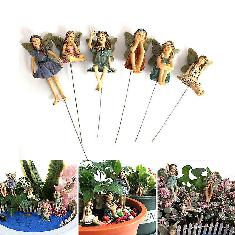 Set 6 statuete zane miniatura gradina rasina multicolor - eMAG.ro