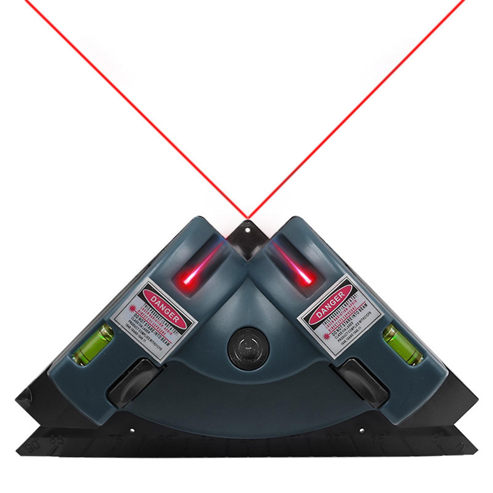 Nivel laser unghi drept 90 grade cu ventuza albastru 30x15x5cm - eMAG.ro