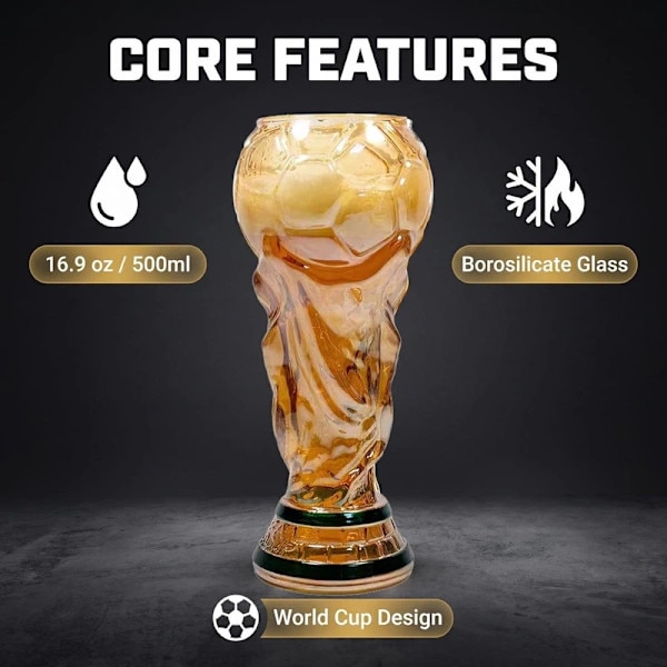Pahar fotbal, 500 ml, transparent - eMAG.ro