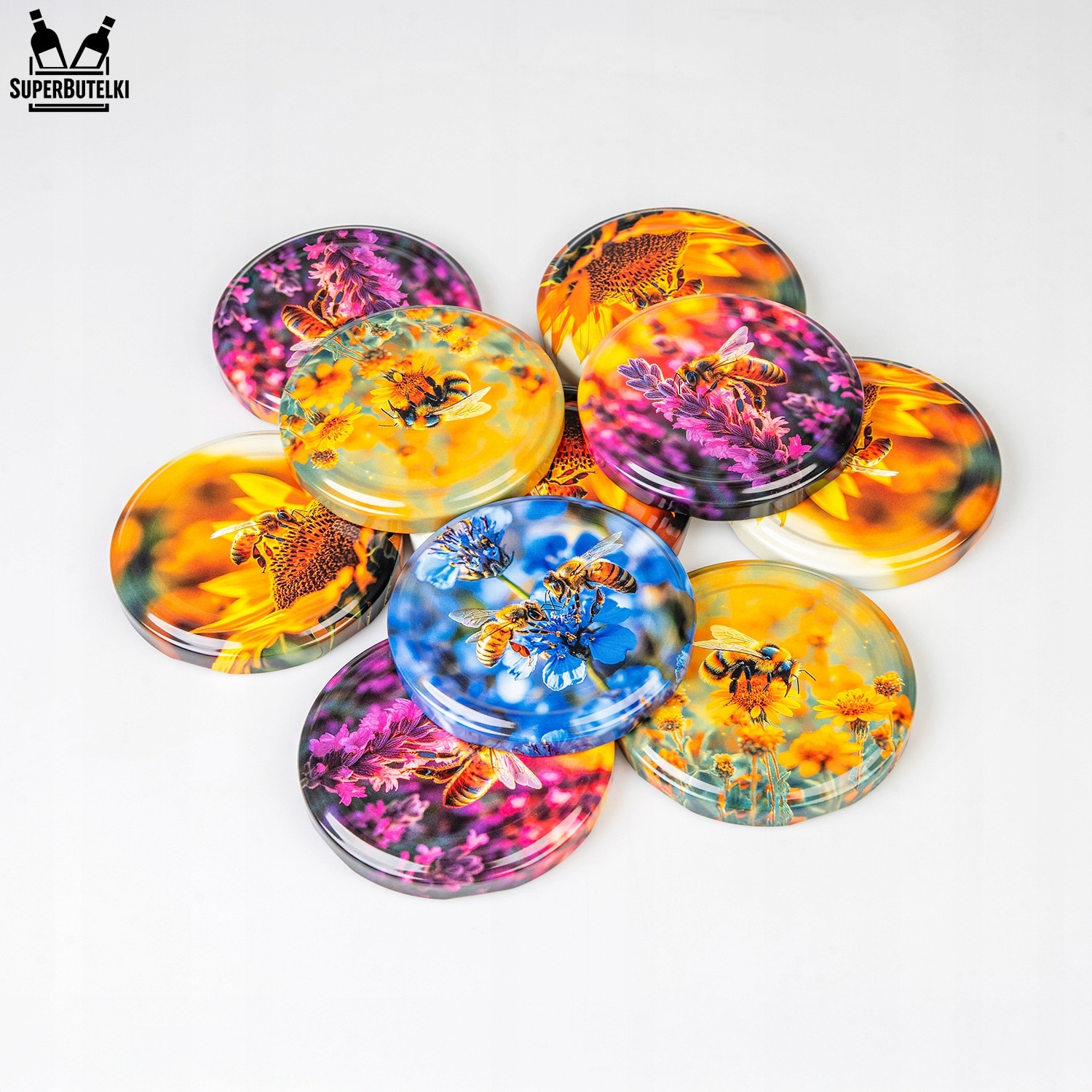 Set Capace Ermetice Din Plastic Cu 6 Prinderi Pentru Borcane Fi 82 mm ...
