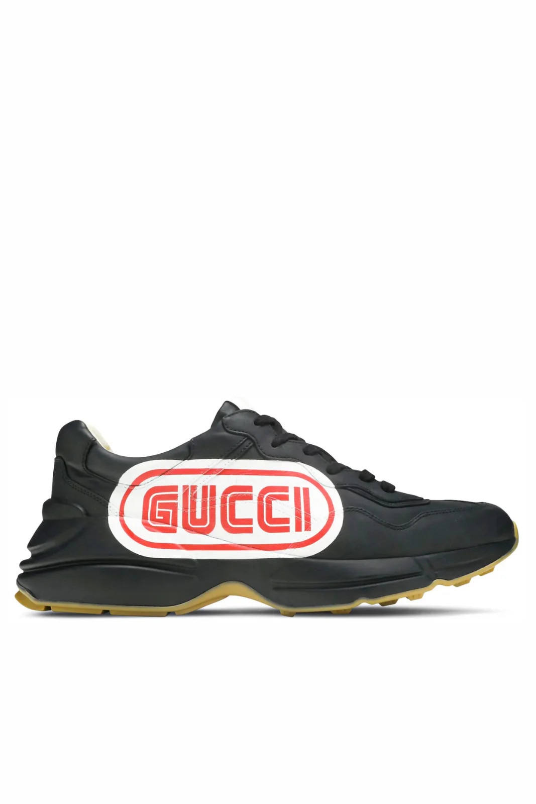 Sneakers barbati, Gucci Rhyton Print, Negru Rosu, 39.5 - eMAG.ro
