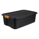 Cutie de Depozitare de Mare Rezistenta din Plastic Negru 60L - eMAG.ro