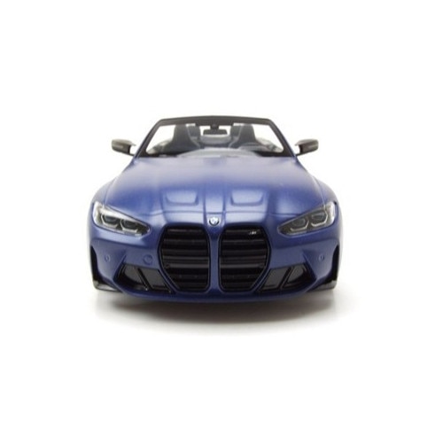 Macheta BMW M4 Cabriolet 2021 albastru mat 1/438pcs - 1/18 Minichamps ...