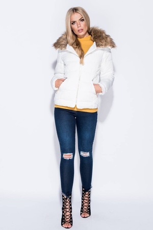 Geaca, Alba cu Blanita Ecologica, M - eMAG.ro