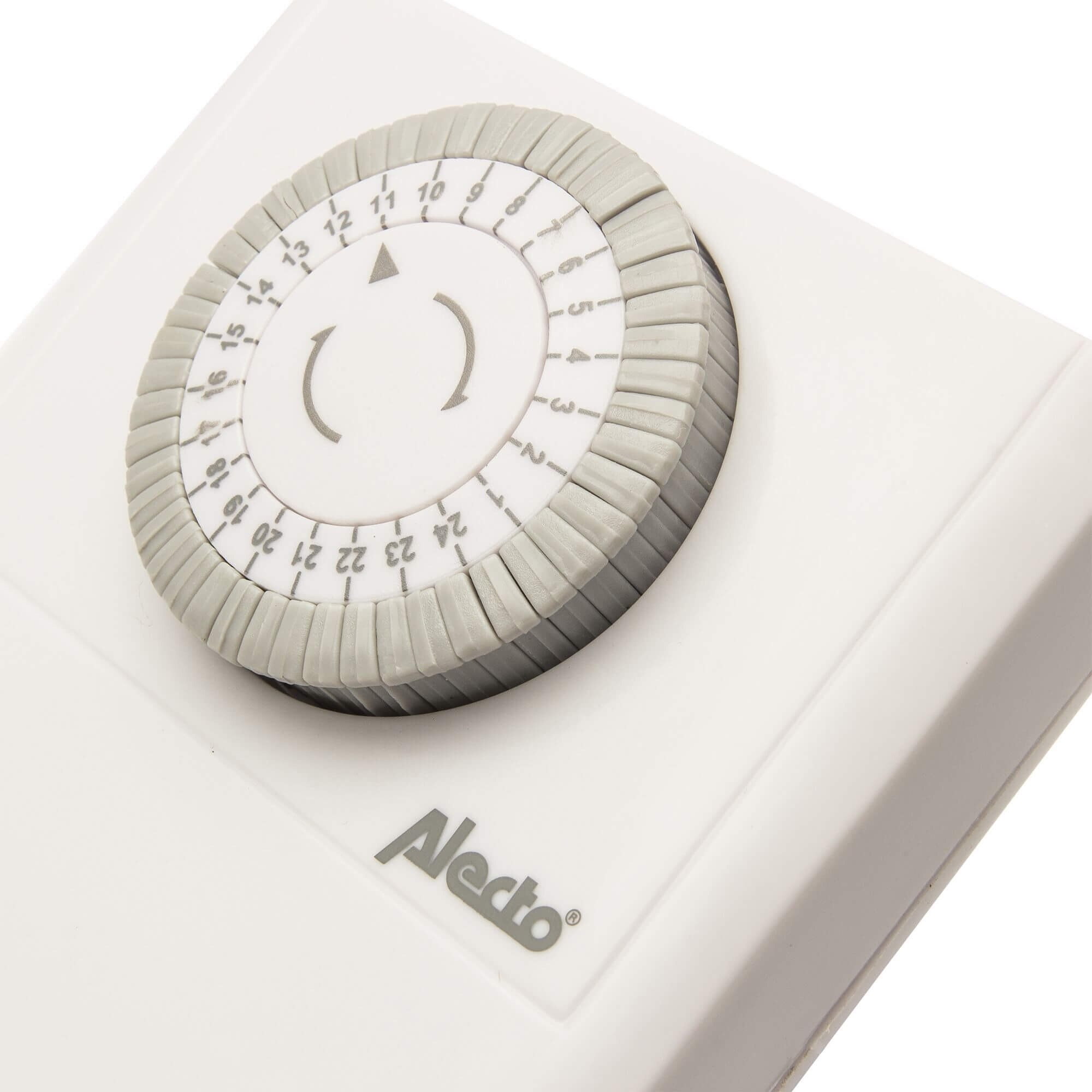 Priza cu timer Alecto, cu doua iesiri, pentru interior, mecanica, 250V ...