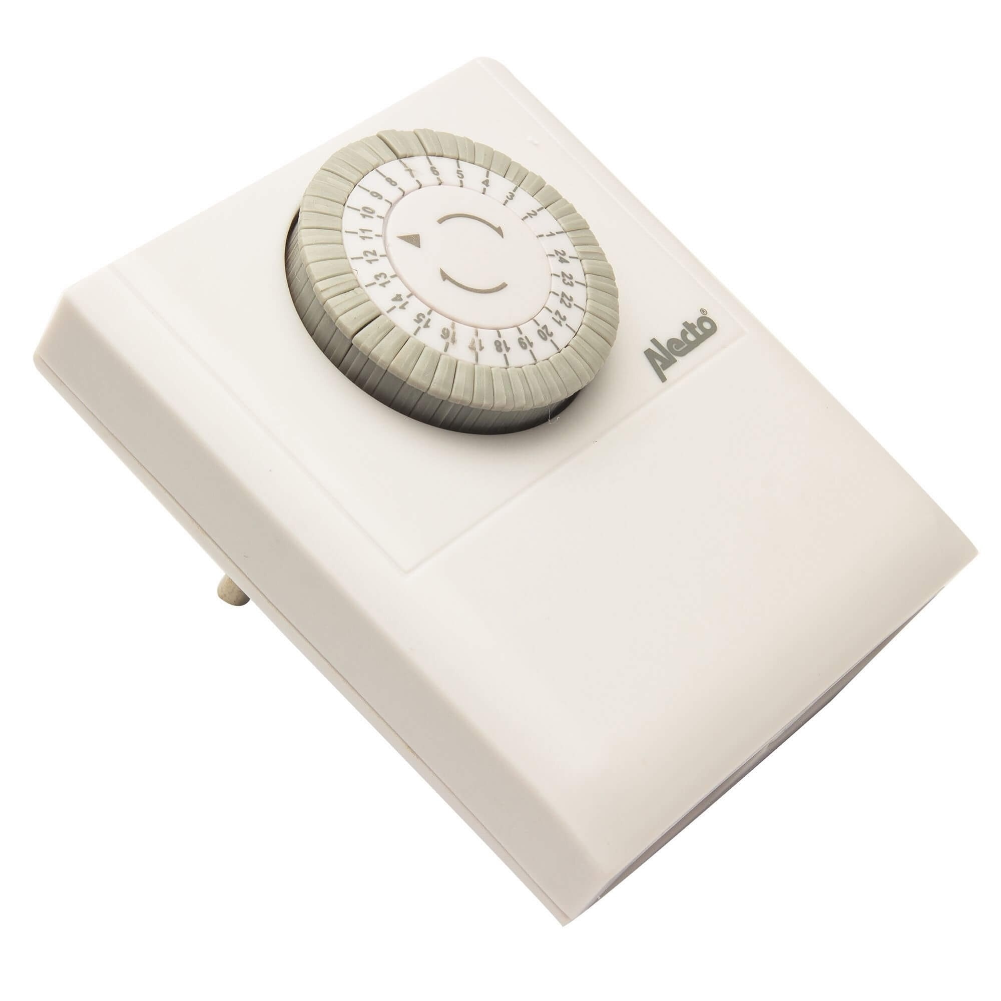 Priza cu timer Alecto, cu doua iesiri, pentru interior, mecanica, 250V ...