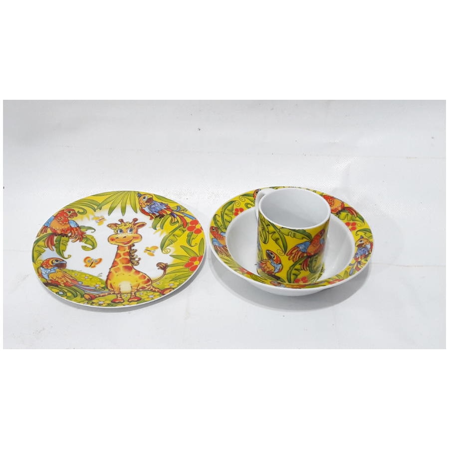 Gyerek porcelán étkészlet Zebra - eMAG.hu