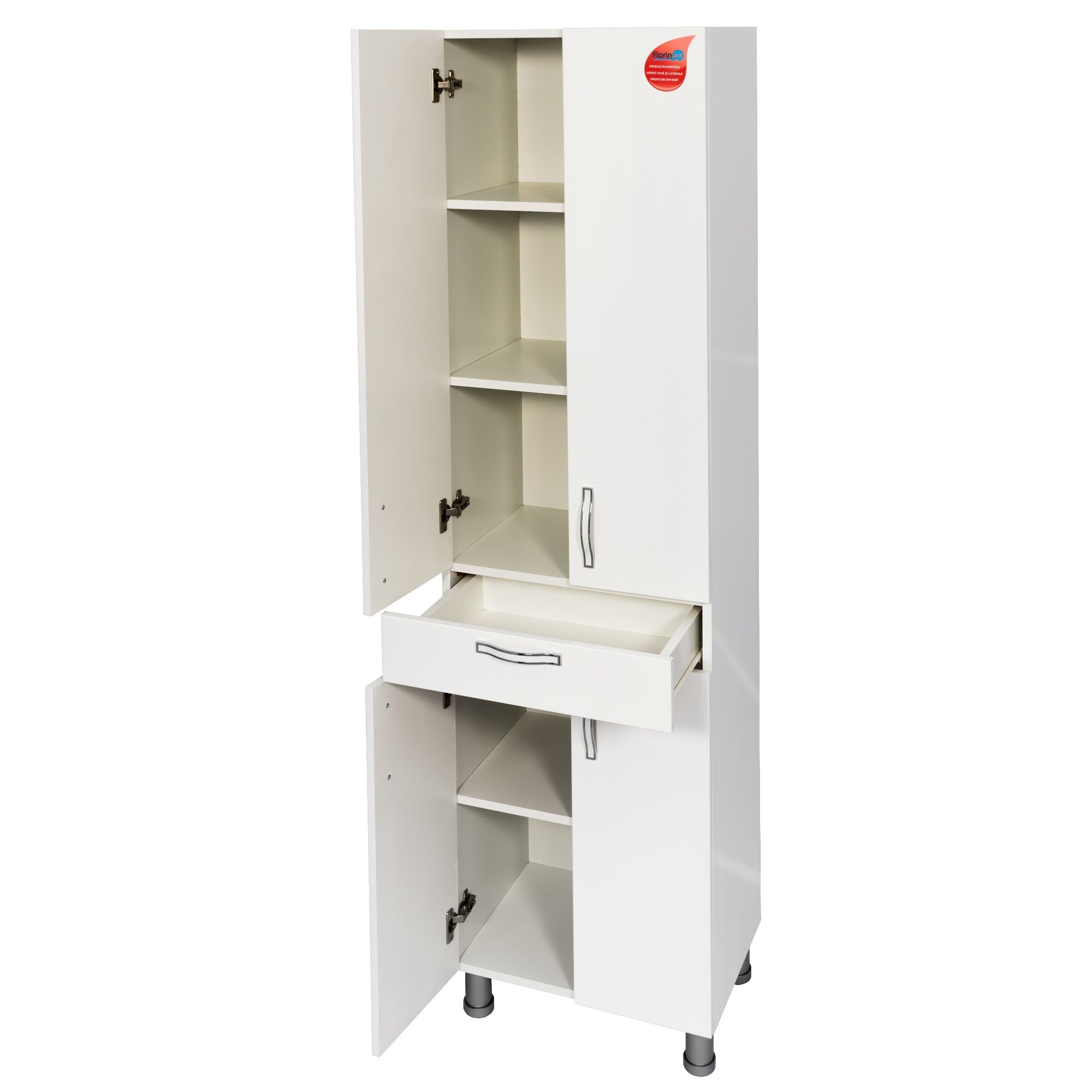 Soldat Baie Mdf vopsit lucios fronturi si laterale, cu 4 usi si un ...