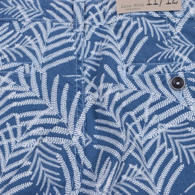 Pantaloni Zara, baieti, scurti, albastri, 11-12 ani, 152 cm - eMAG.ro