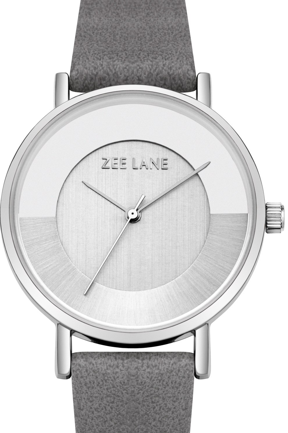 Zee Lane, Часовник с овален циферблат, Тъмносив - eMAG.bg