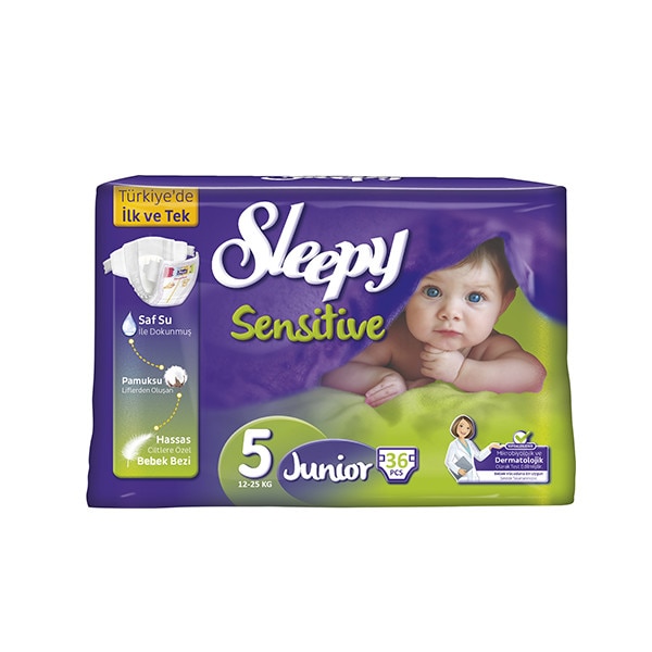 Pachet 4x Scutece copii Sleepy Sensitive Jumbo, Hipoalergenic, Junior 5 ...