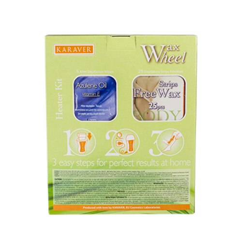 Kit Incalzitor depilare, Karaver, +roll-on 100ml+benzi dep 25 buc+5 ...