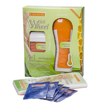 Kit Incalzitor depilare, Karaver, +roll-on 100ml+benzi dep 25 buc+5 ...