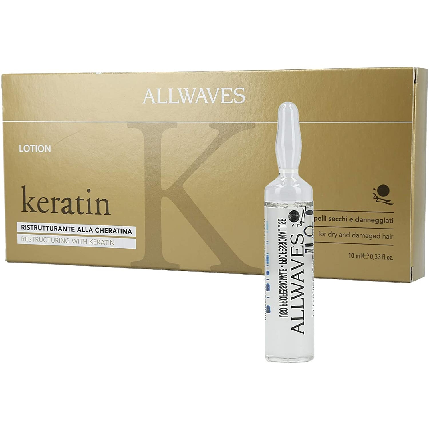 Lotiune restructuranta ALLWAVES cu Keratina pentru par uscat si ...