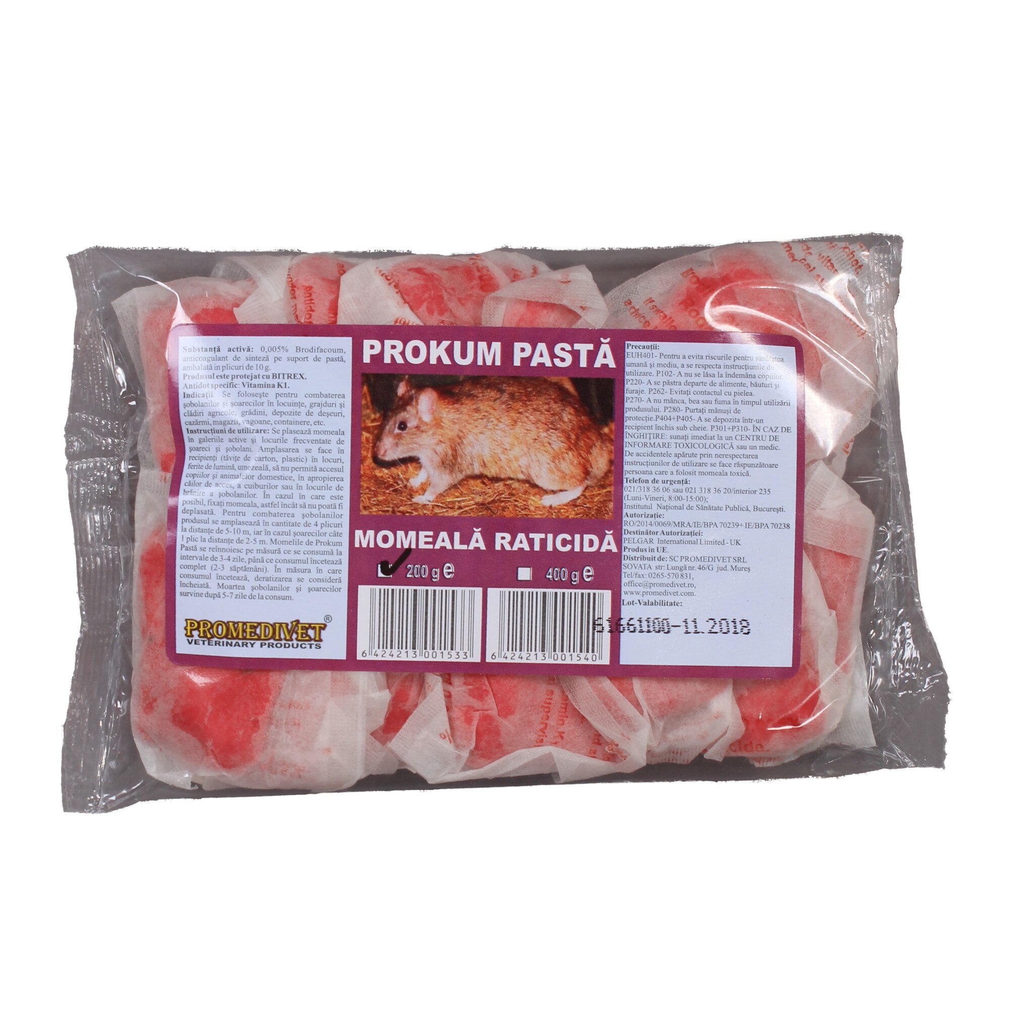 Родентицид Прокум Паста 200гр - eMAG.bg