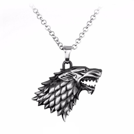 Pandantiv Medalion Lantisor Game Of Thrones Wolf Lup Game Of Thrones ...
