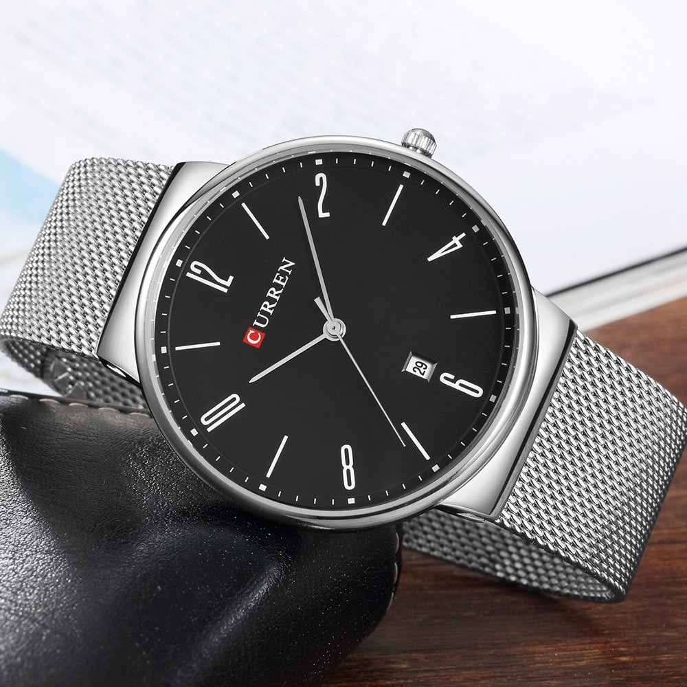 Ceas Curren barbatesc, elegant Dark Silver M8257NSL - eMAG.ro