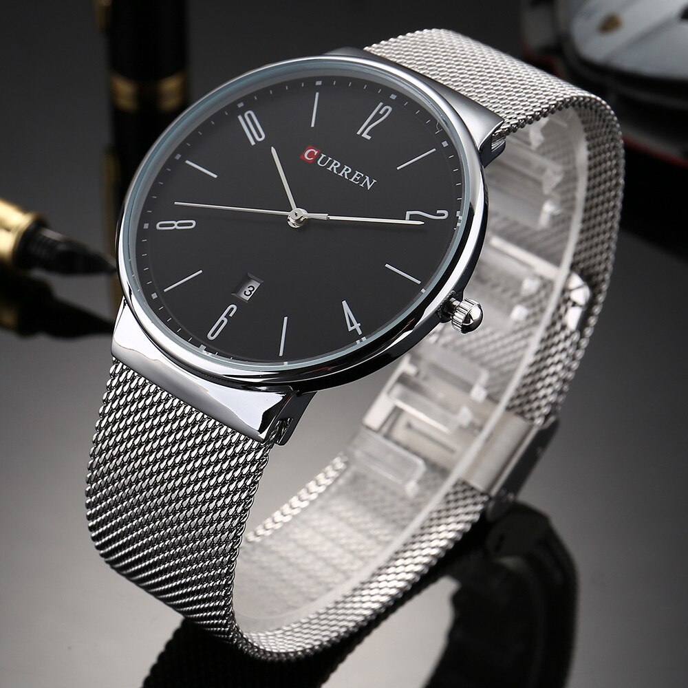 Ceas Curren barbatesc, elegant Dark Silver M8257NSL - eMAG.ro