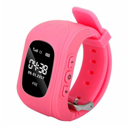 Часовник Smartwatch за деца Wonlex Q50, GPS, Функция телефон, Розов ...