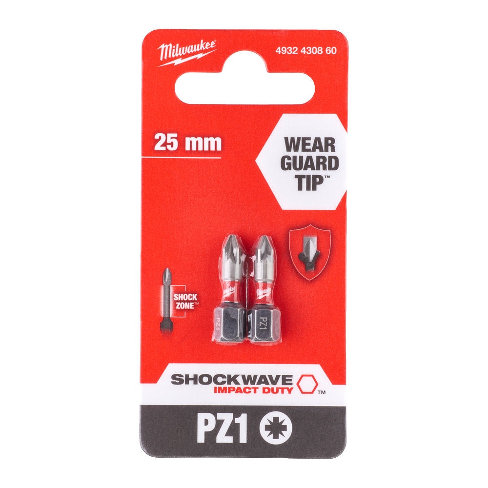 Bit de impact Shockwave, Milwaukee, PZ1x25mm - eMAG.ro
