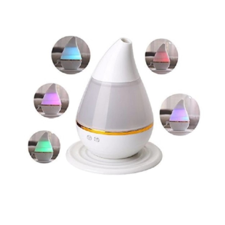 Umidificator Aer, Difuzor Aromaterapie Ultrasunete, 7 Culori LED, usb ...
