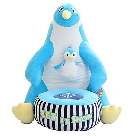 Fotoliu Din Plus 3 In 1 Pinguin Albastru Cu Pui, Best Toys - eMAG.ro