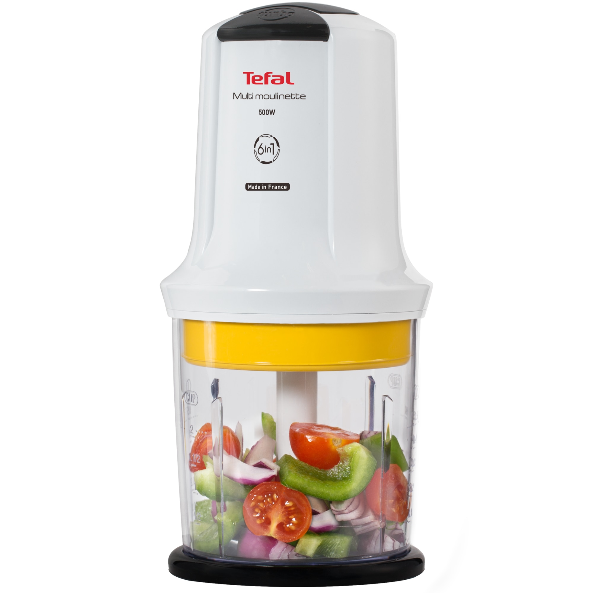 Tocator electric Tefal Moulinette 6 in 1 MQ723138, 500W, 4 lame ...