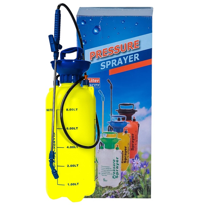 Pompa pentru stropit manuala (vermorel), 8 l, rezervor tip rucsac - eMAG.ro