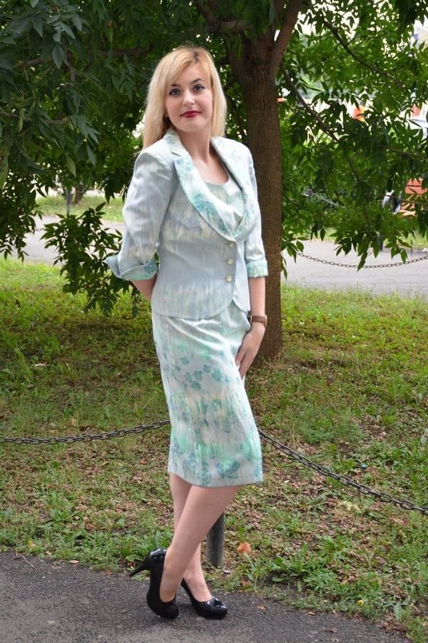 Costum elegant, frumos colorat, D&J Exclusive, Verde deschis, 40 EU ...