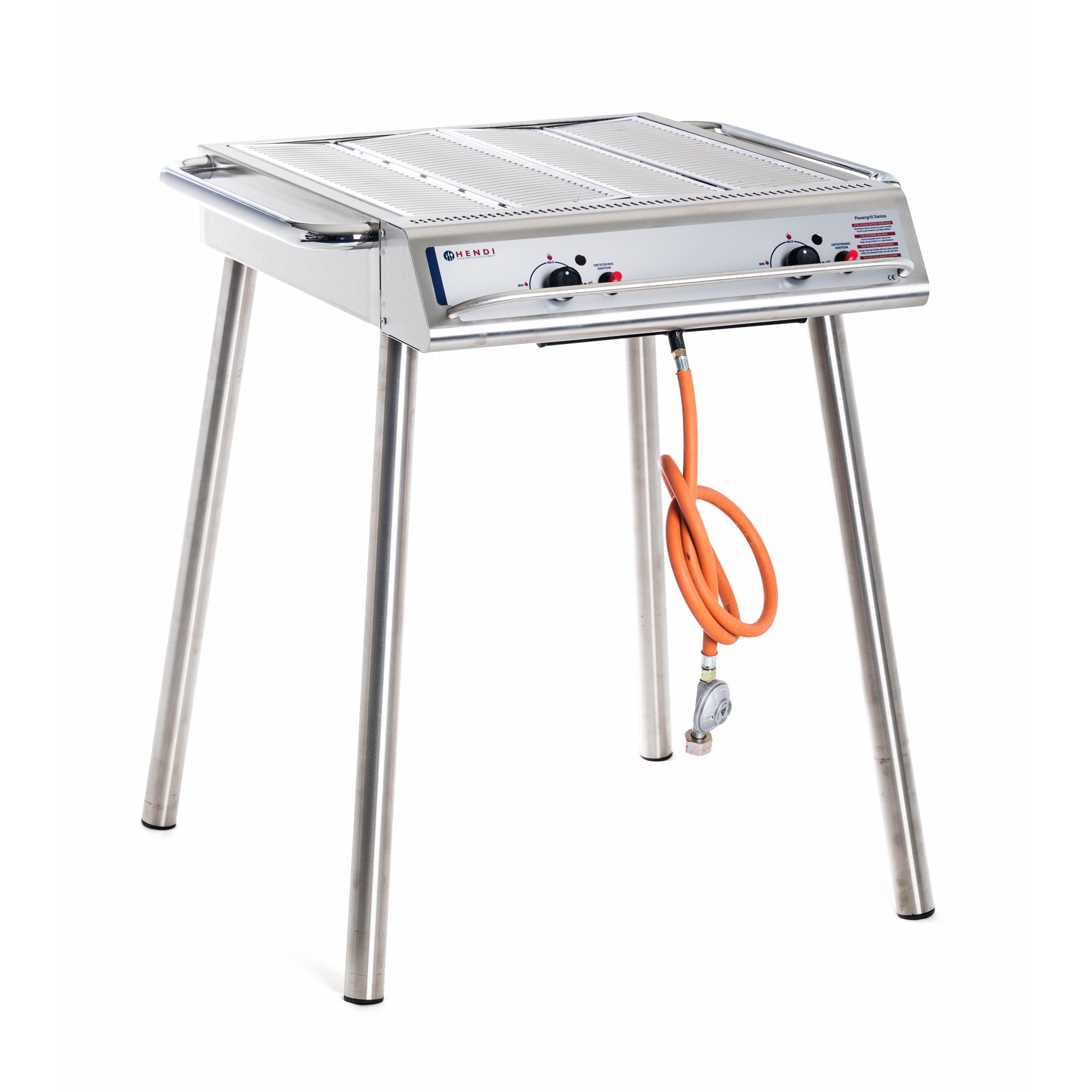 Gratar Grill barbecue, suprafata gratar 54x54 cm, Hendi Xantos, inox ...