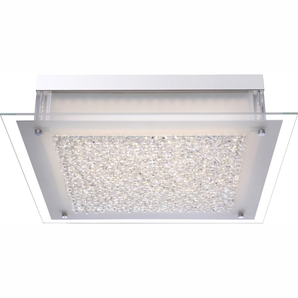 Plafoniera LEAH AP-50686, 1 x LED, 20,5W, 2050lm, 4000K, 60,8V, Cromat, Satinat - eMAG.ro