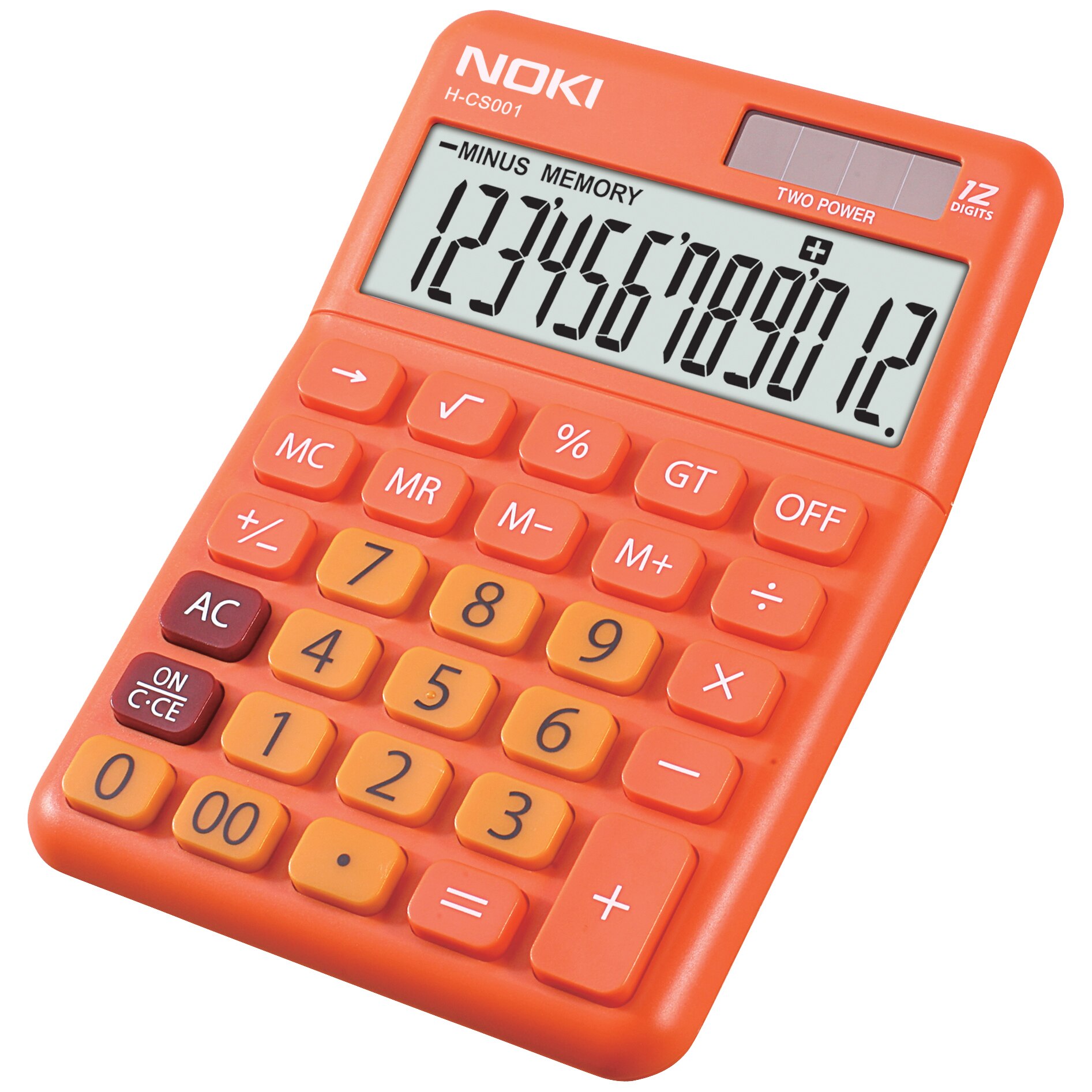 Calculator de birou Noki 12Dig Hcs001, Portocaliu - eMAG.ro