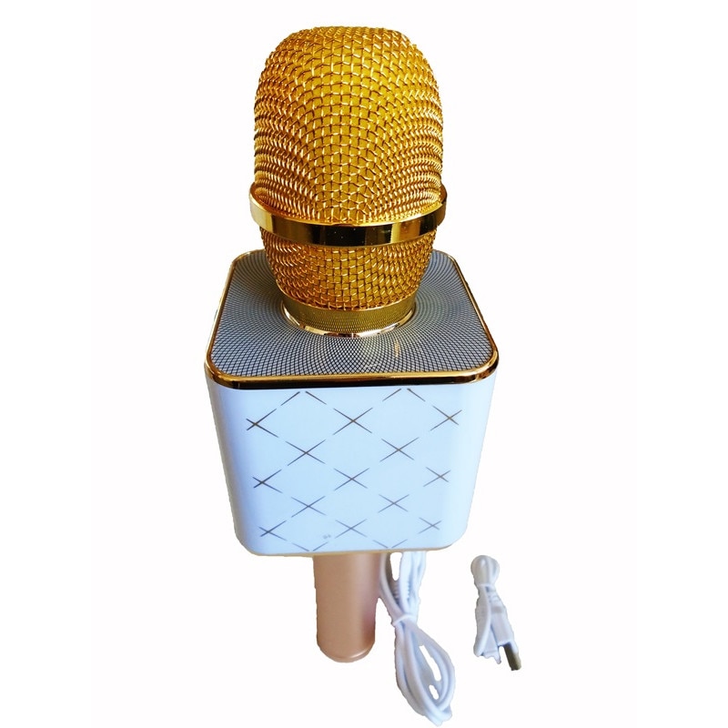 Microfon Karaoke Q7 fara fir cu Boxe si Bluetooh - eMAG.ro