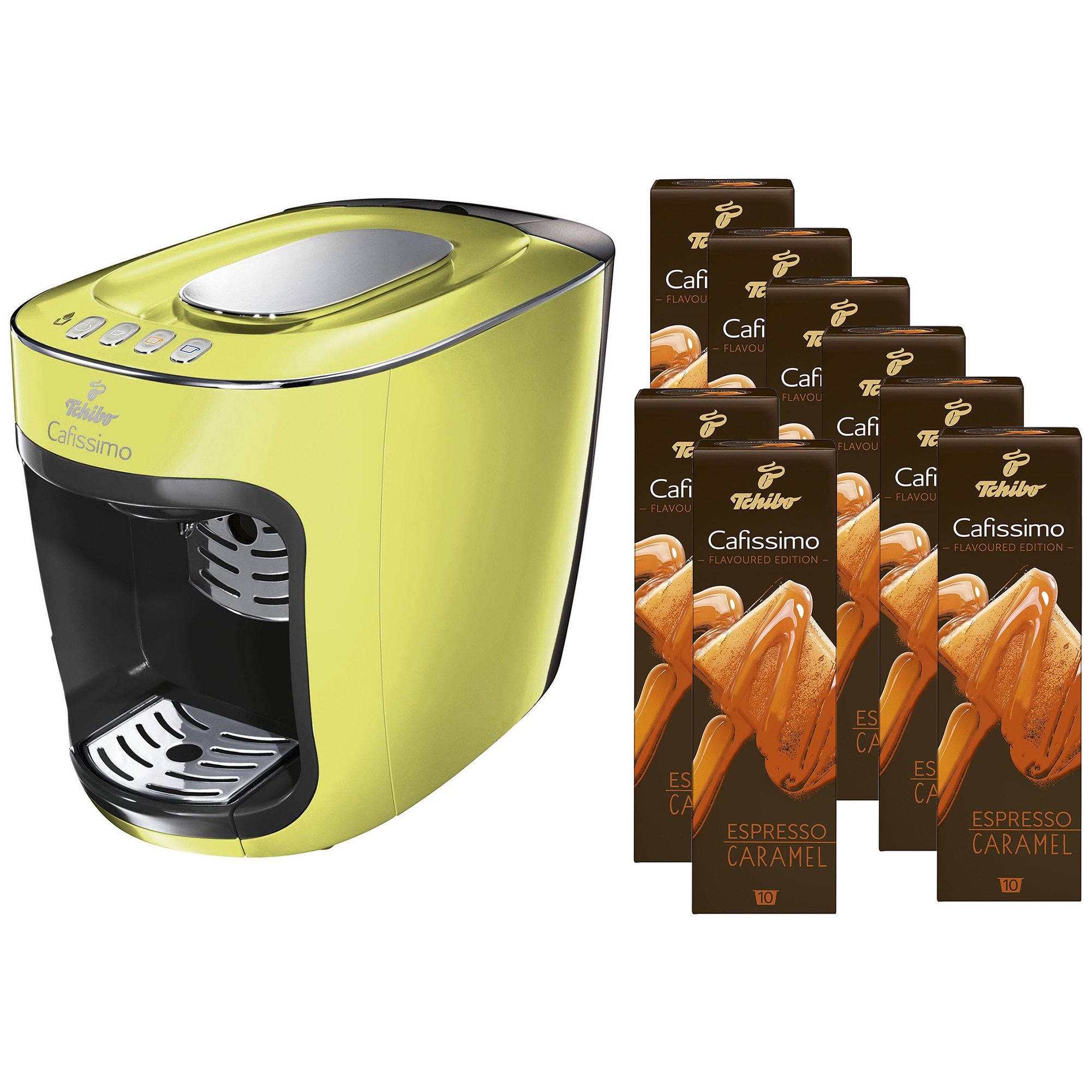 Espressor Tchibo Cafissimo mini Flashy Lime, 1500 W, 3 presiuni, 650 ml ...