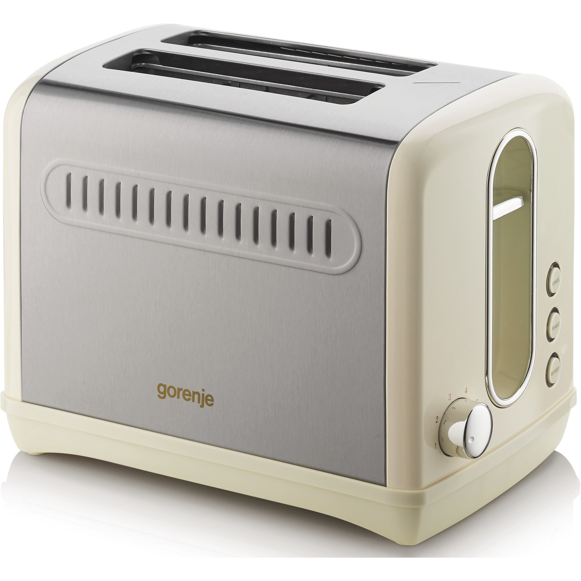 Prajitor de paine, Gorenje T1100CLI, 1100W, 6 nivele de coacere, Bej ...