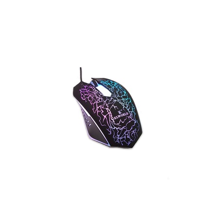 Mouse fir mufa usb, Elworld, culori schimbabile - eMAG.ro