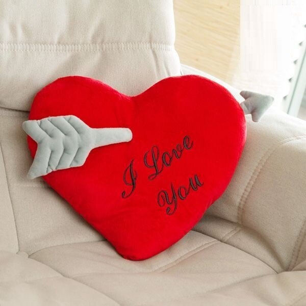 Perna Inima cu Sageata, I Love You, 35 cm - eMAG.ro