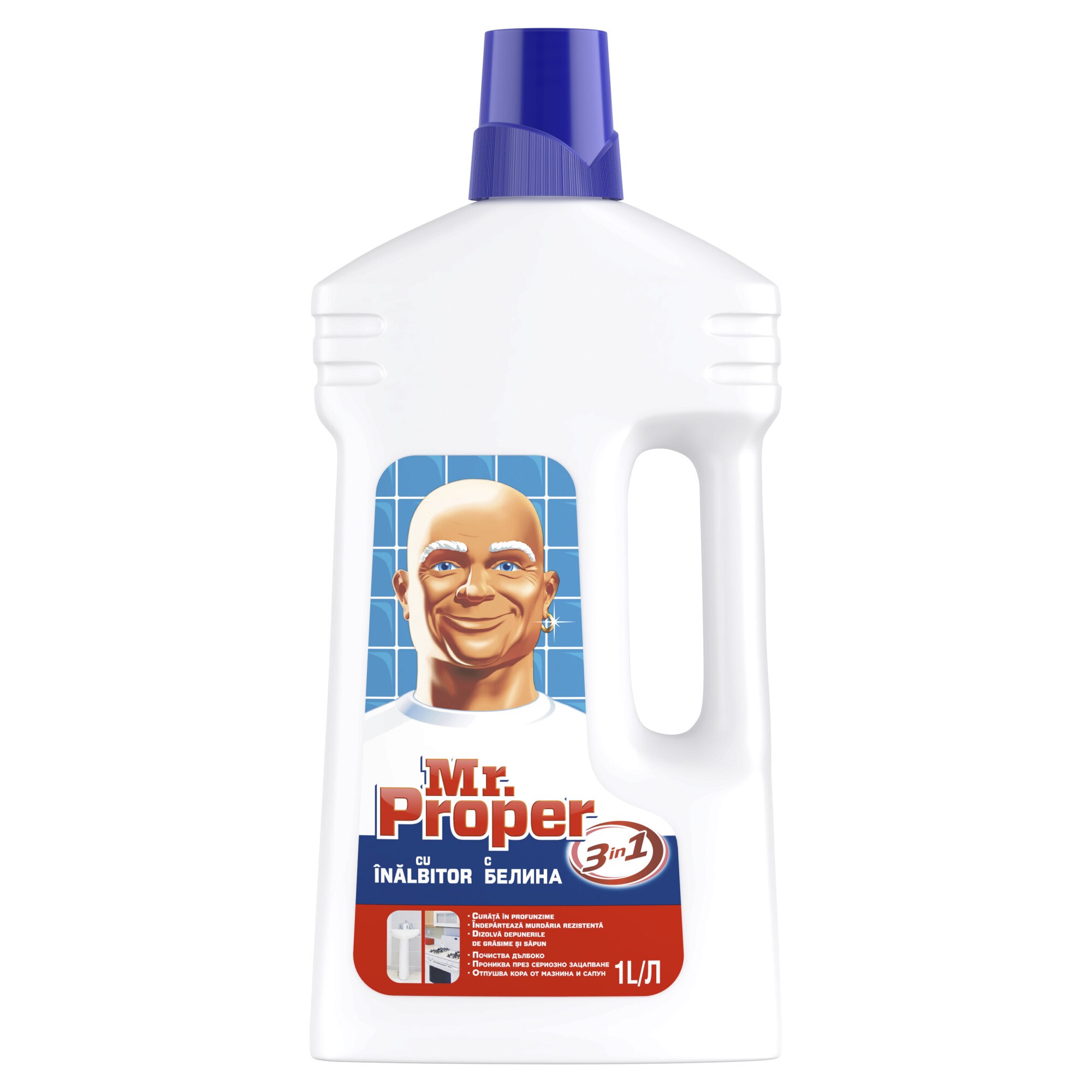Разтвор за почистване на баня Mr.Proper, 1 л + Препарат за съдове Fairy ...