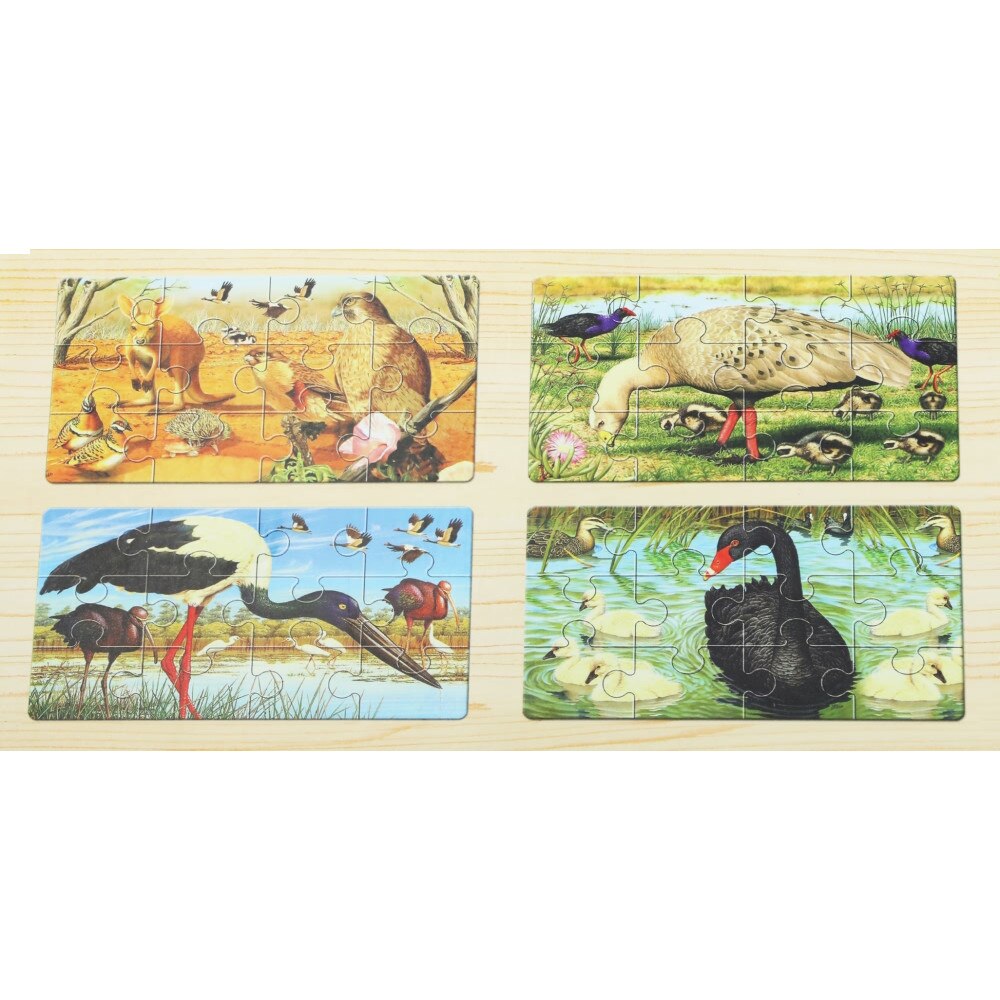 Set puzzle pasari salbatice - 4 buc - eMAG.ro