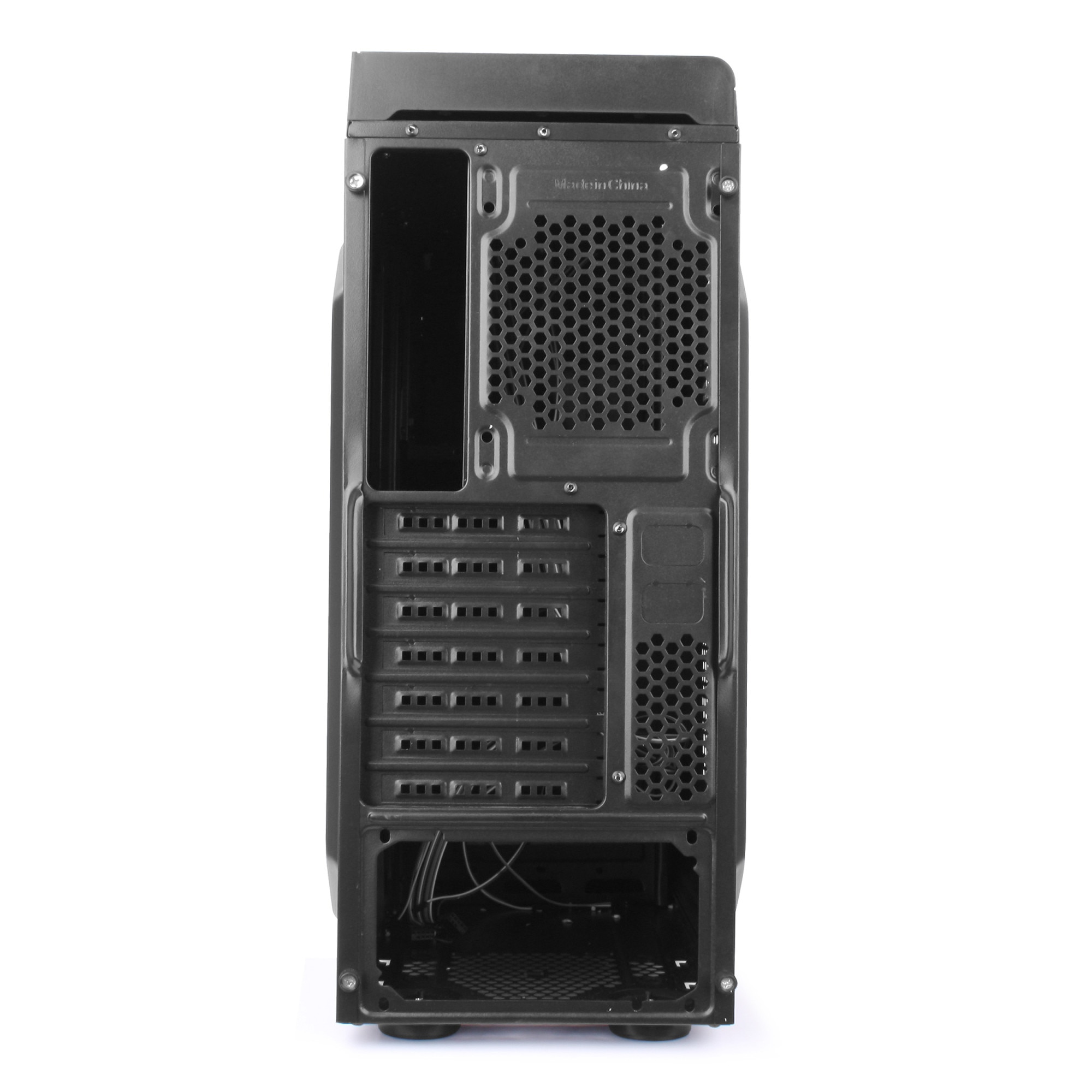 Carcasa Delux DW701T, sursa 500W, Middle Tower, negru, lateral ...