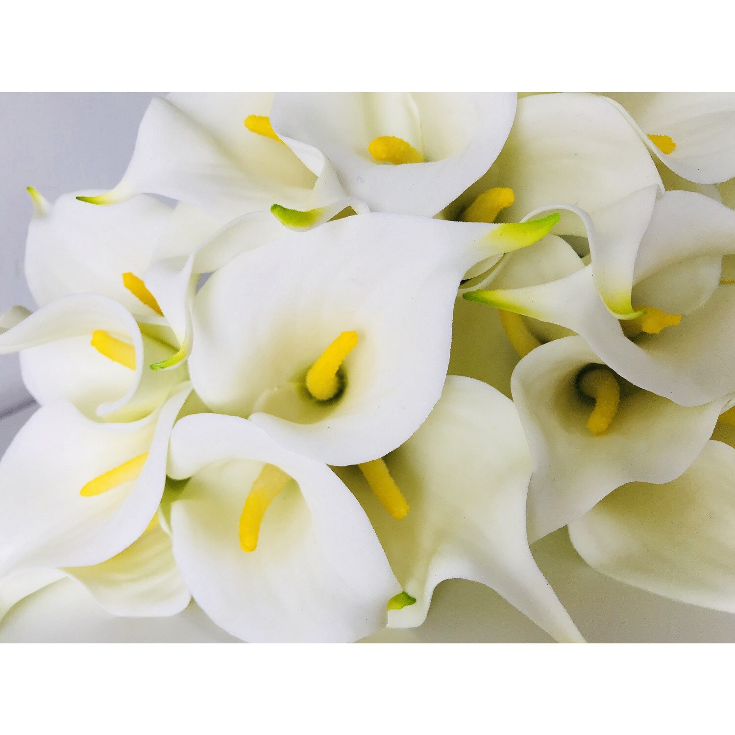 Buchet x7 Cale artificiale albe - 33 cm - eMAG.ro