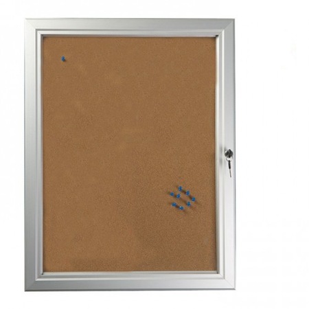 Avizier cu pluta cu usa rezistent la apa 6 X A4 (495 X 985 MM) - eMAG.ro