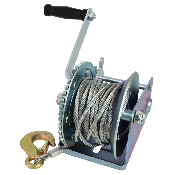 Troliu manual cu cablu Geko G01082, 1200 kg, lungime 10 m - eMAG.ro