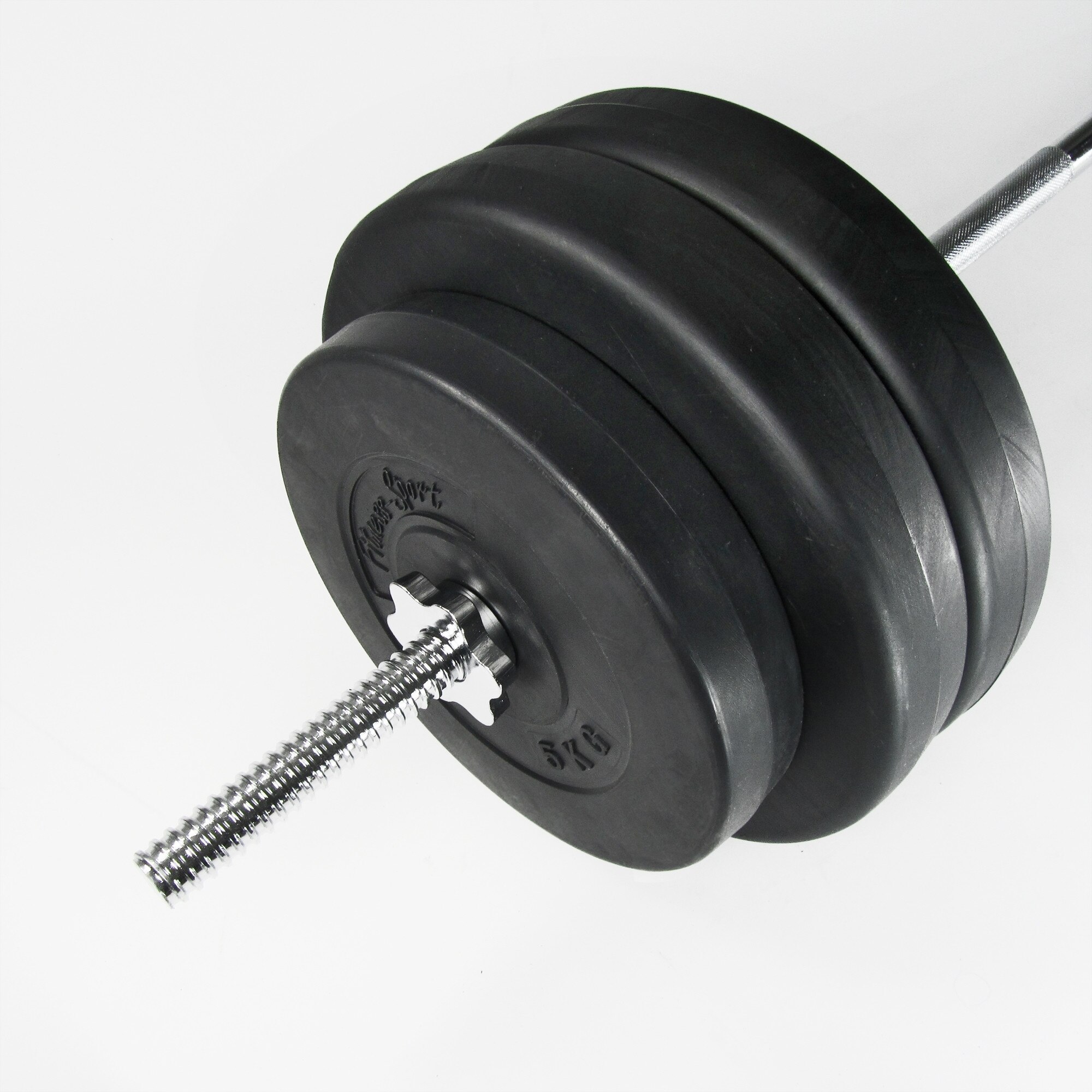 Set bara haltere cu greutati, 50 kg - eMAG.ro