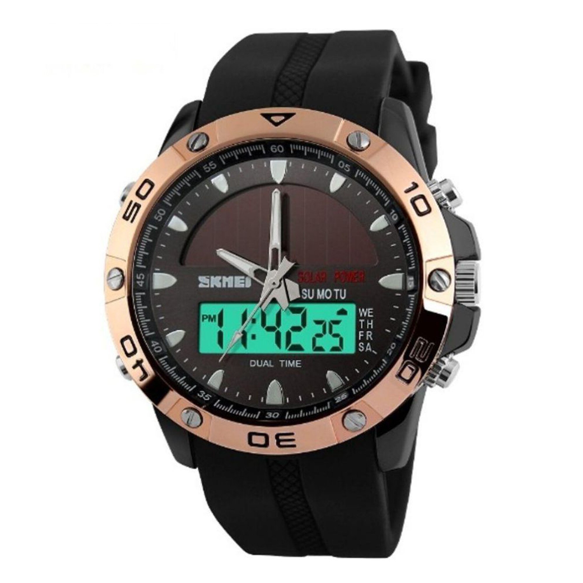 Ceas solar SKMEI Unisex Coffee - eMAG.ro