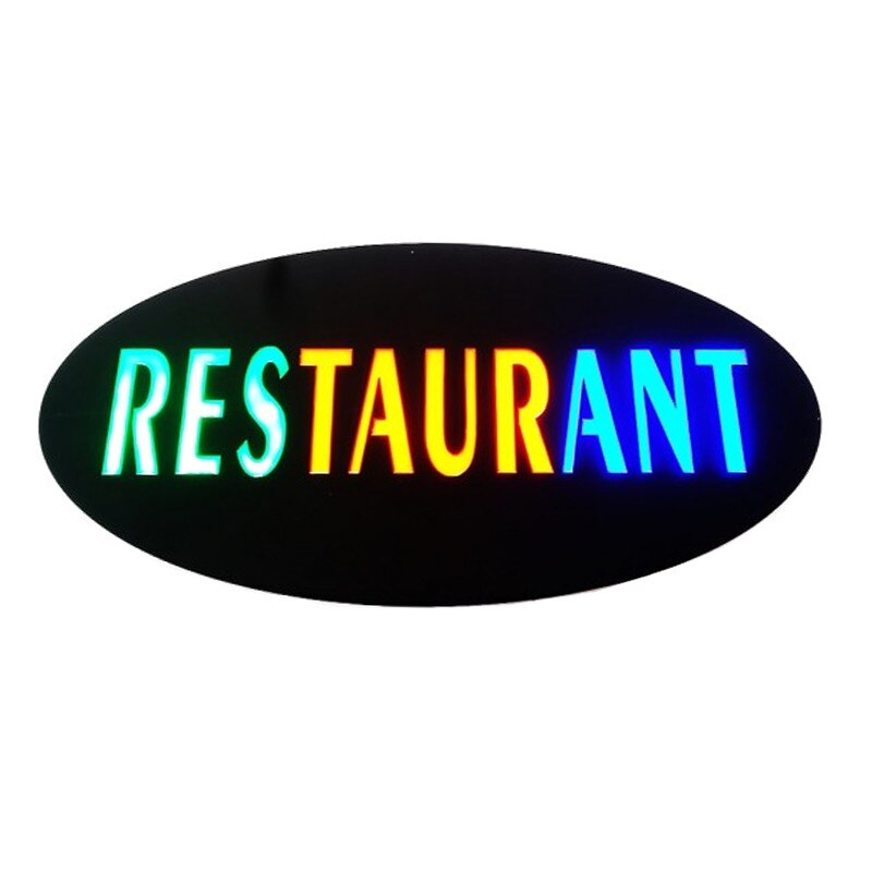 Panou reclama luminoasa, mesaj Restaurant - eMAG.ro