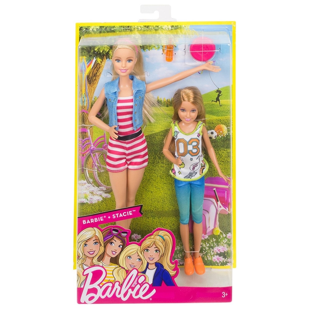 Set Mattel 2 Papusi Barbie Sisters, Barbie si Stacie - eMAG.ro
