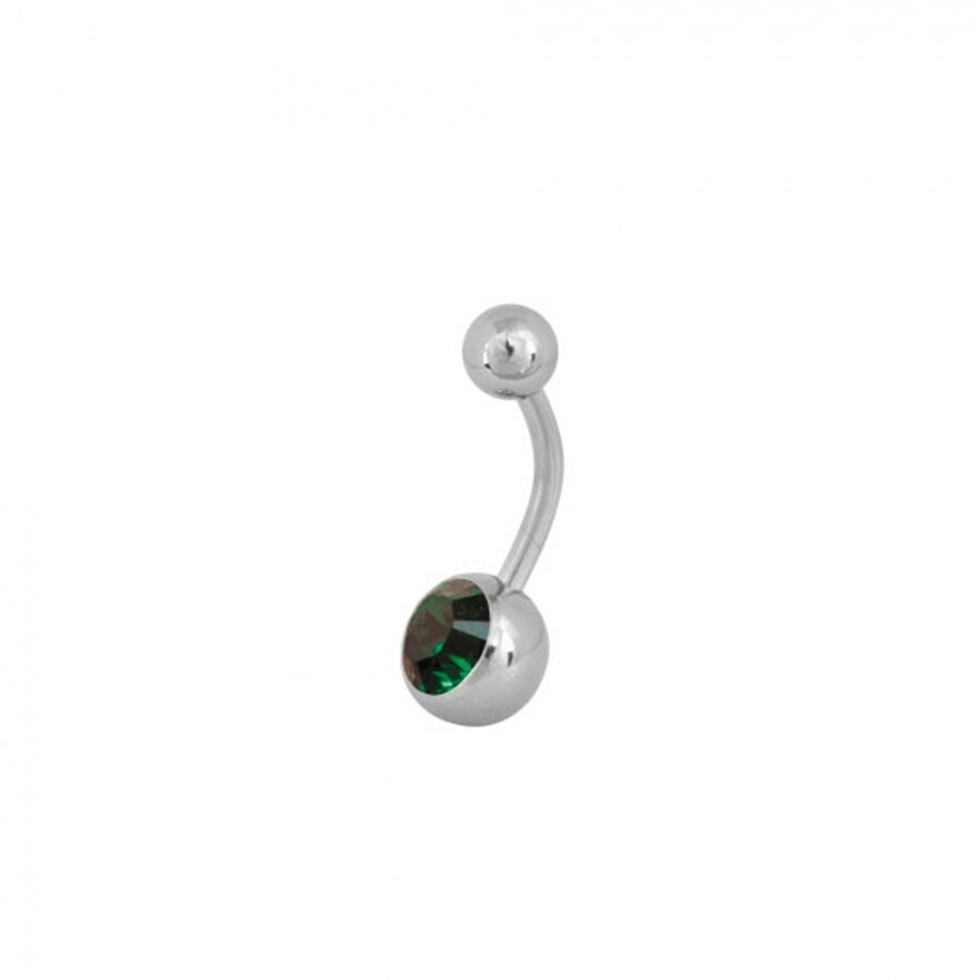Piercing Buric Cu Piatra Verde - T016g - eMAG.ro