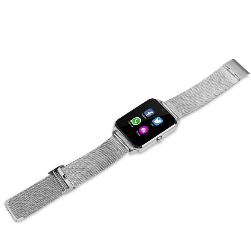 Smartwatch iUni Z60, телефон, Метална каишка, Touchscreen, Камера ...