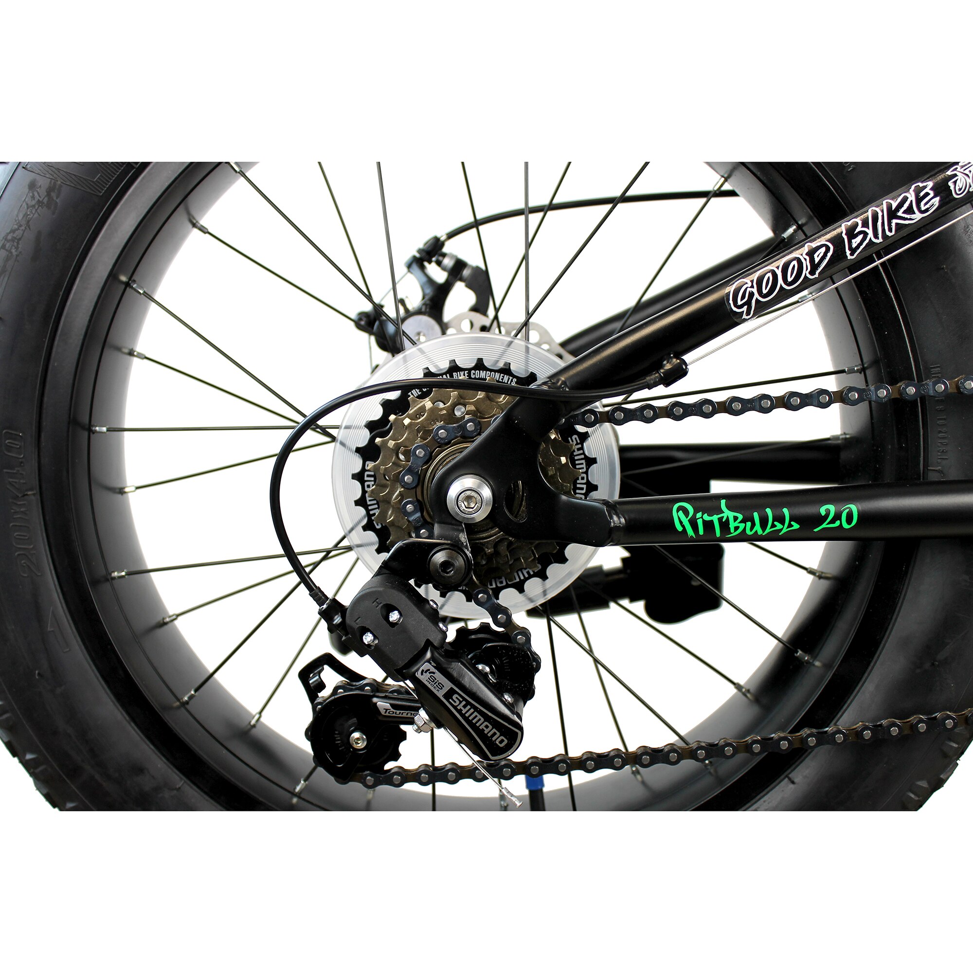 Детски велосипед Fat Bike 24" Good Bike Pitbull 20, Black/Green - eMAG.bg